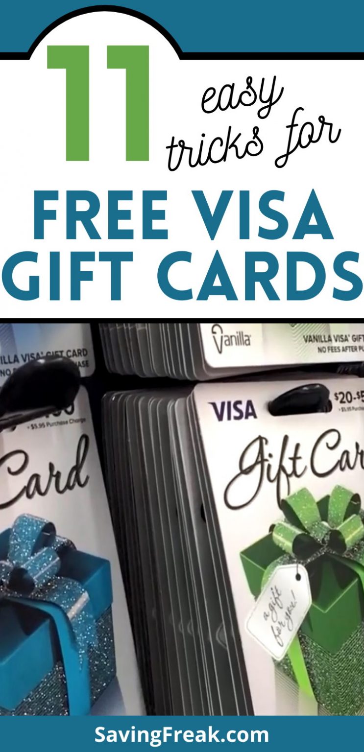 How to Get Free Visa Gift Cards [11 Easy Tricks to Earn]